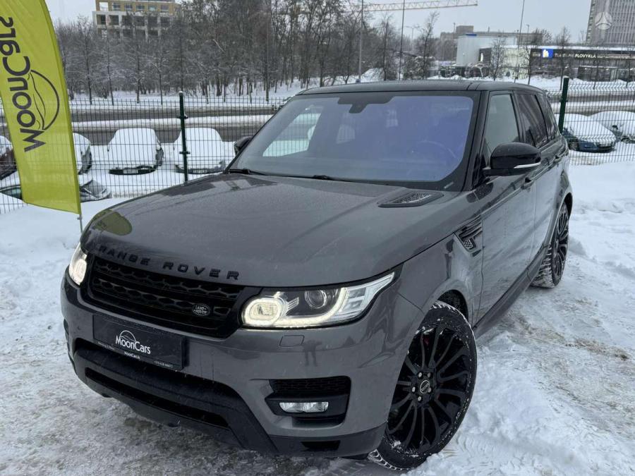 Pelēks Land Rover Range Rover Sport 2013 Viļņa, ar dzinēja tilpumu 2.99 L un nobraukumu 232 tūkst. km par 18500 €, foto 2 vietnē AUTOMOTO.COM.LV