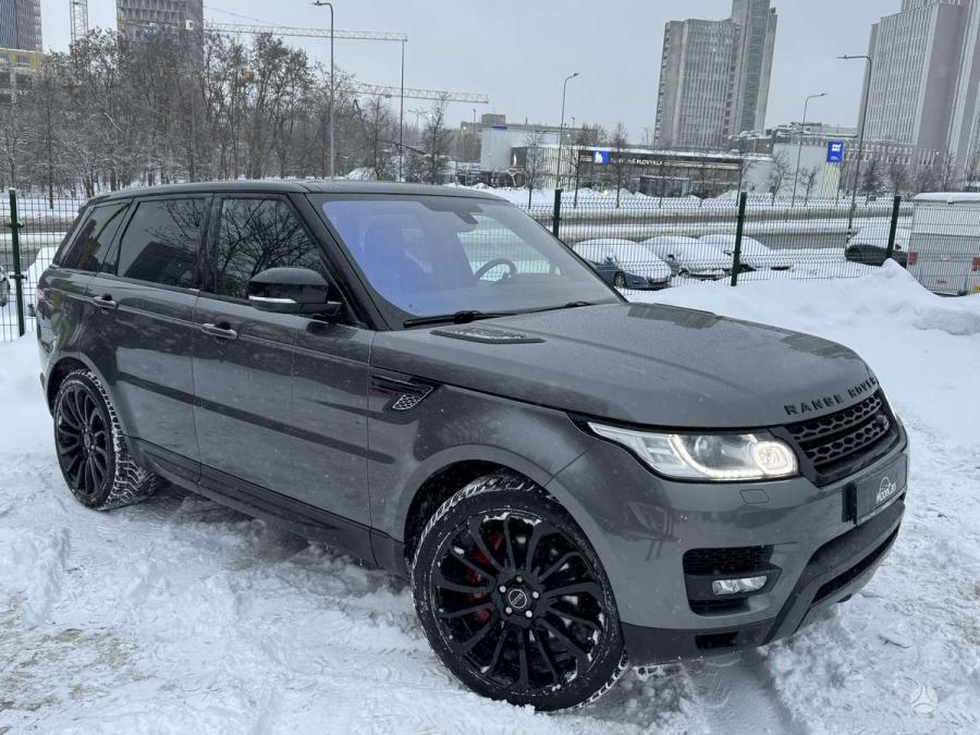 Pelēks Land Rover Range Rover Sport 2013 Viļņa, ar dzinēja tilpumu 2.99 L un nobraukumu 232 tūkst. km par 18500 €, foto 3 vietnē AUTOMOTO.COM.LV