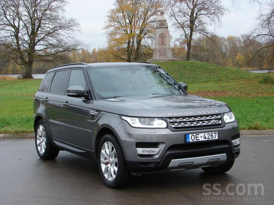 Grey Land Rover Range Rover Sport 2014 in Riga, with an engine capacity of 3.00 L and mileage of 0 thousand km for 16450 €, photo 3 on AUTOMOTO.COM.LV