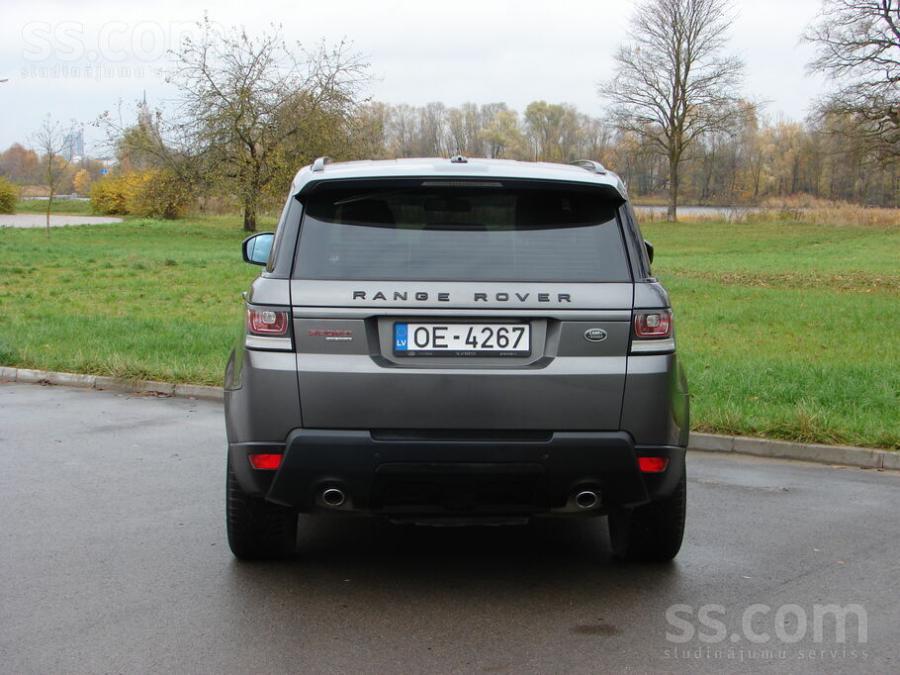 Grey Land Rover Range Rover Sport 2014 in Riga, with an engine capacity of 3.00 L and mileage of 0 thousand km for 16450 €, photo 5 on AUTOMOTO.COM.LV