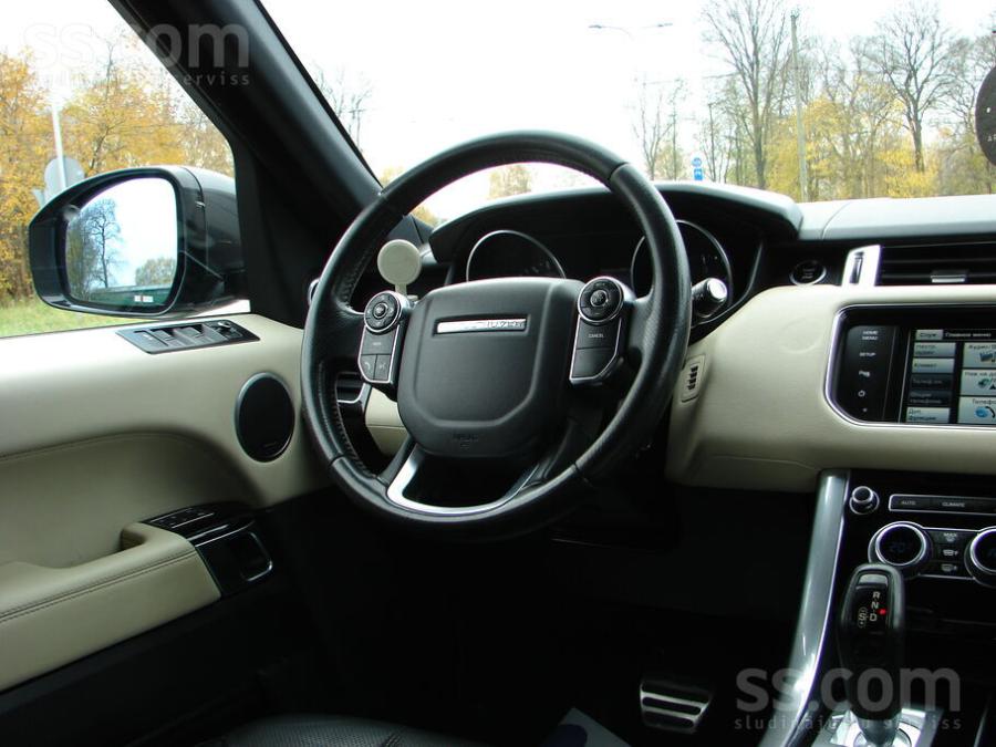 Grey Land Rover Range Rover Sport 2014 in Riga, with an engine capacity of 3.00 L and mileage of 0 thousand km for 16450 €, photo 16 on AUTOMOTO.COM.LV