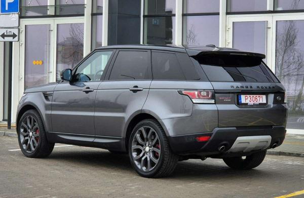 Pelēks Land Rover Range Rover Sport 2014 Viļņa, ar dzinēja tilpumu 2.99 L un nobraukumu 203 tūkst. km par 14950 €, foto 4 vietnē AUTOMOTO.COM.LV