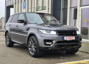 Pelēks Land Rover Range Rover Sport 2014 Viļņa, ar dzinēja tilpumu 2.99 L un nobraukumu 203 tūkst. km par 14950 €, foto 6 vietnē AUTOMOTO.COM.LV