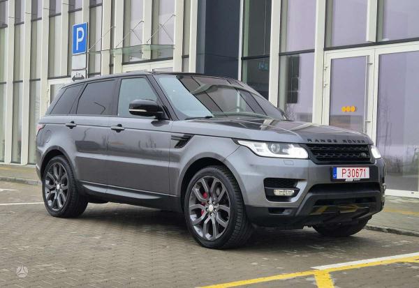 Pelēks Land Rover Range Rover Sport 2014 Viļņa, ar dzinēja tilpumu 2.99 L un nobraukumu 203 tūkst. km par 14950 €, foto 7 vietnē AUTOMOTO.COM.LV