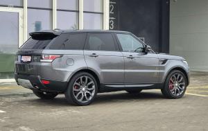 Pelēks Land Rover Range Rover Sport 2014 Viļņa, ar dzinēja tilpumu 2.99 L un nobraukumu 203 tūkst. km par 14950 €, foto 8 vietnē AUTOMOTO.COM.LV
