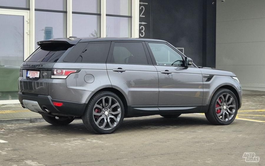 Pelēks Land Rover Range Rover Sport 2014 Viļņa, ar dzinēja tilpumu 3.00 L un nobraukumu 203 tūkst. km par 14950 €, foto 8 vietnē AUTOMOTO.COM.LV