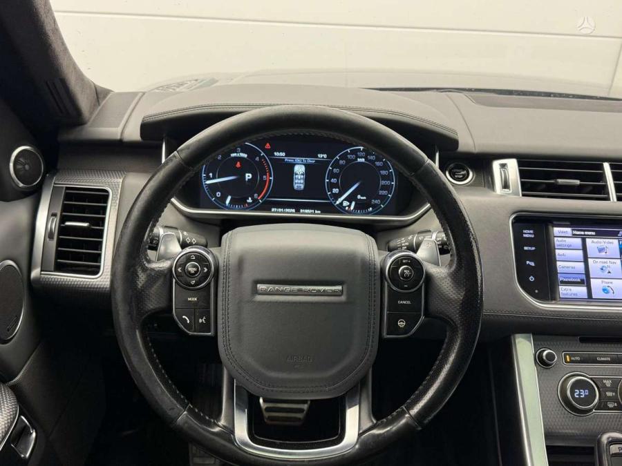 Pelēks Land Rover Range Rover Sport 2014 Viļņa, ar dzinēja tilpumu 2.99 L un nobraukumu 320 tūkst. km par 16500 €, foto 18 vietnē AUTOMOTO.COM.LV