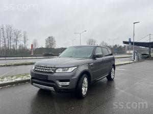 Pelēks Land Rover Range Rover Sport 2014 Rīga, ar dzinēja tilpumu 3.00 L un nobraukumu 228 tūkst. km par 17000 €, foto  vietnē AUTOMOTO.COM.LV