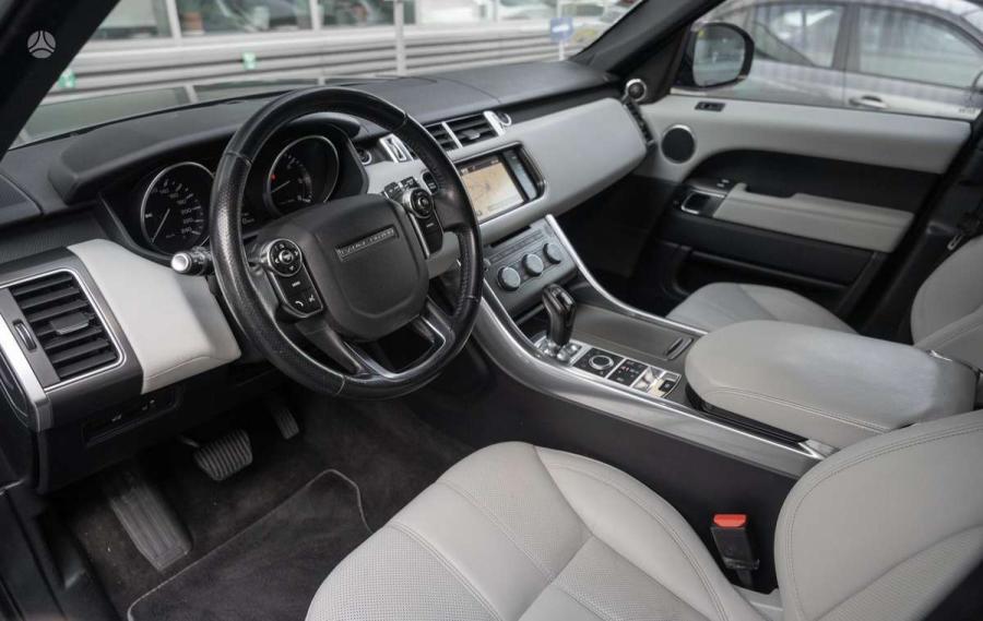Pelēks Land Rover Range Rover Sport 2014 Viļņa, ar dzinēja tilpumu 2.99 L un nobraukumu 197 tūkst. km par 15000 €, foto 17 vietnē AUTOMOTO.COM.LV