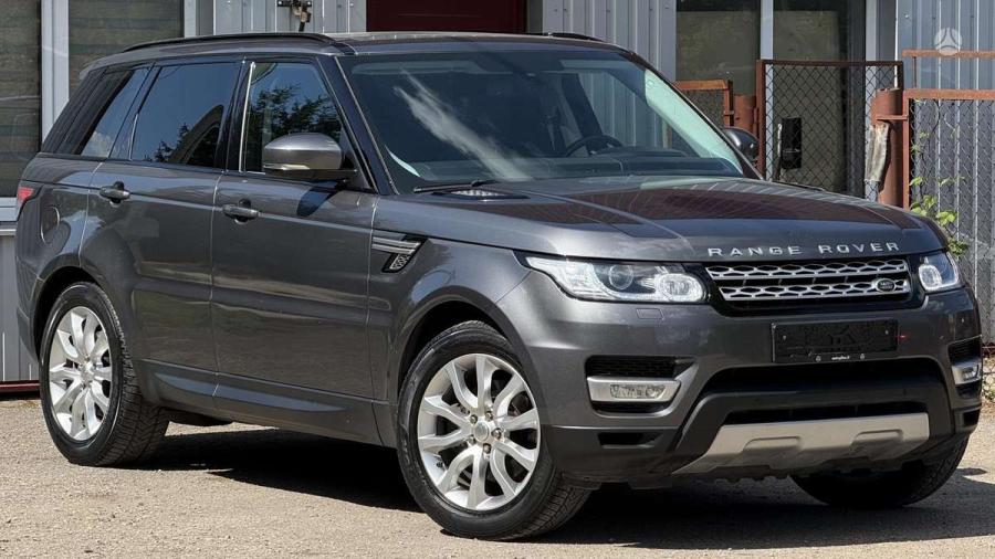 Grey Land Rover Range Rover Sport 2014 in Ukmerge, with an engine capacity of 2.99 L and mileage of 264 thousand km for 11500 €, photo 1 on AUTOMOTO.COM.LV