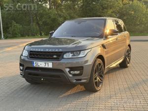 Pelēks Land Rover Range Rover Sport 2015 Rīga, ar dzinēja tilpumu 3.00 L un nobraukumu 124 tūkst. km par 19700 €, foto 1 vietnē AUTOMOTO.COM.LV