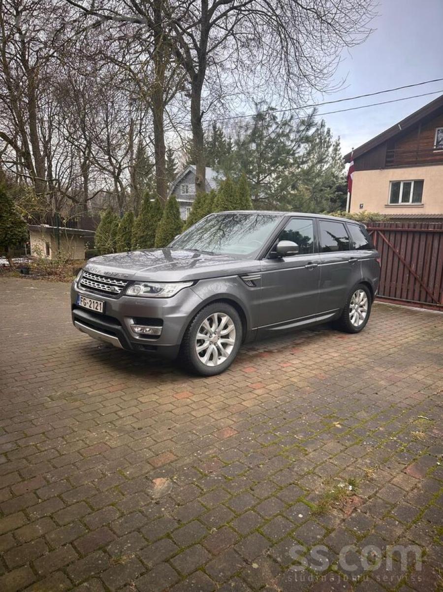 Pelēks Land Rover Range Rover Sport 2015 Rīga, ar dzinēja tilpumu 3.00 L un nobraukumu 0 tūkst. km par 15550 €, foto 1 vietnē AUTOMOTO.COM.LV