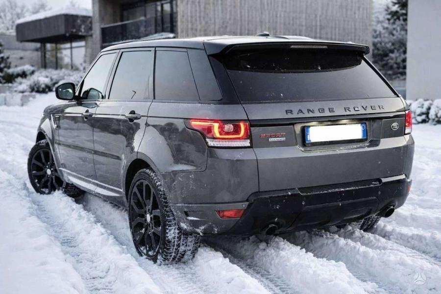 Pelēks Land Rover Range Rover Sport 2015 Klaipėda, ar dzinēja tilpumu 5.00 L un nobraukumu 187 tūkst. km par 23400 €, foto 5 vietnē AUTOMOTO.COM.LV