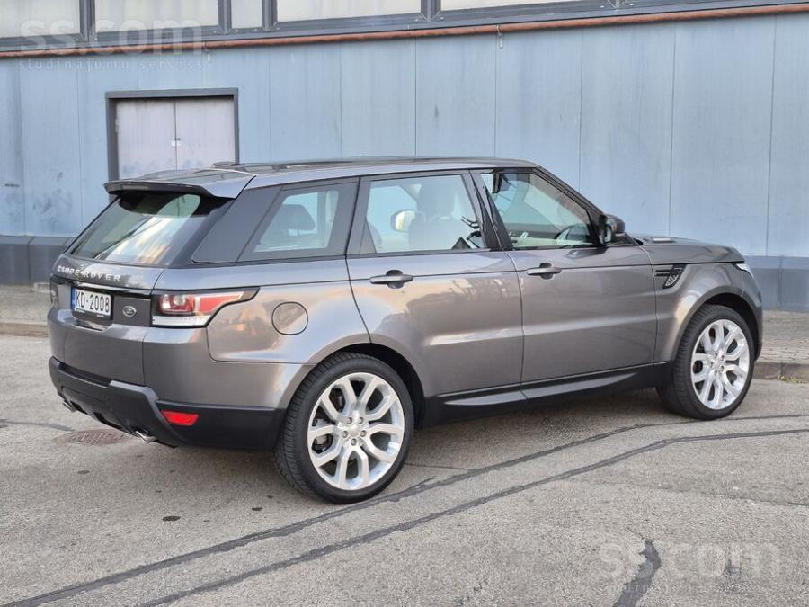 Grey Land Rover Range Rover Sport 2015 in Riga, with an engine capacity of 3.00 L and mileage of 171 thousand km for 16500 €, photo 4 on AUTOMOTO.COM.LV