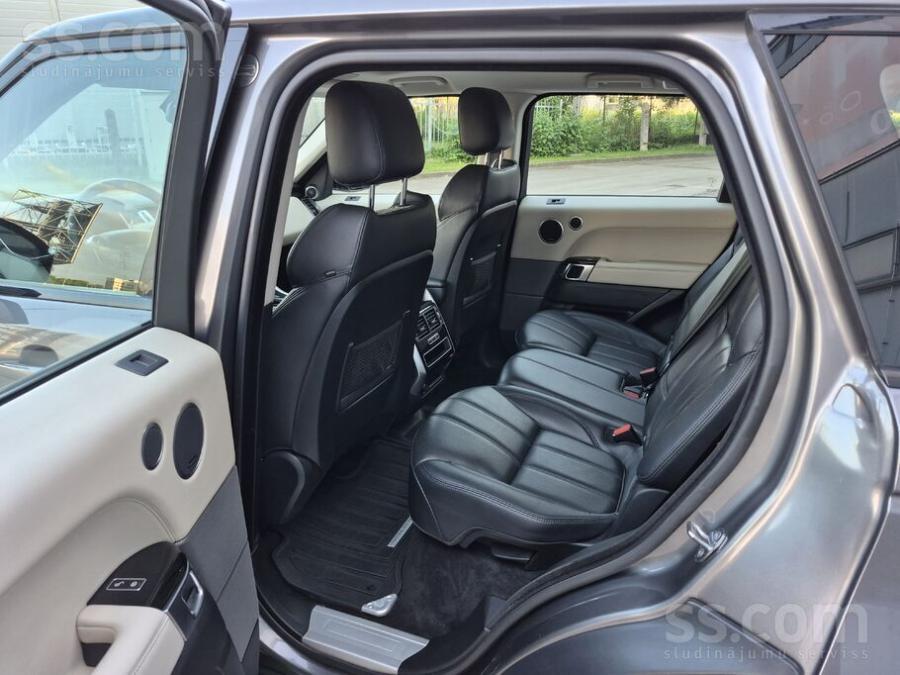 Grey Land Rover Range Rover Sport 2015 in Riga, with an engine capacity of 3.00 L and mileage of 171 thousand km for 16500 €, photo 10 on AUTOMOTO.COM.LV