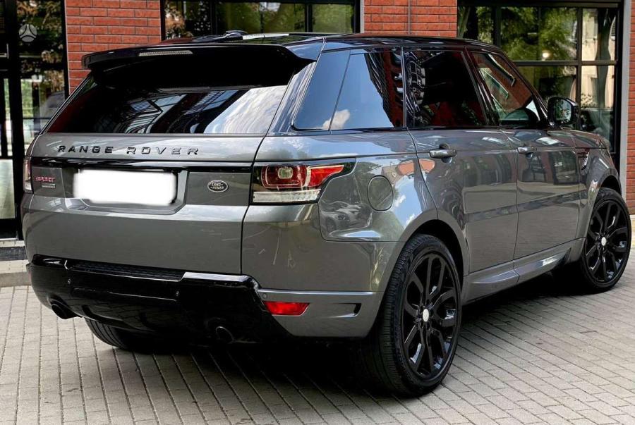Grey Land Rover Range Rover Sport 2015 in Klaipeda, with an engine capacity of 5.00 L and mileage of 192 thousand km for 19900 €, photo 7 on AUTOMOTO.COM.LV