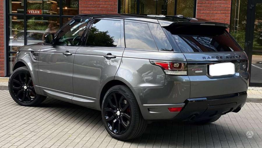 Grey Land Rover Range Rover Sport 2015 in Klaipeda, with an engine capacity of 5.00 L and mileage of 192 thousand km for 19900 €, photo 8 on AUTOMOTO.COM.LV