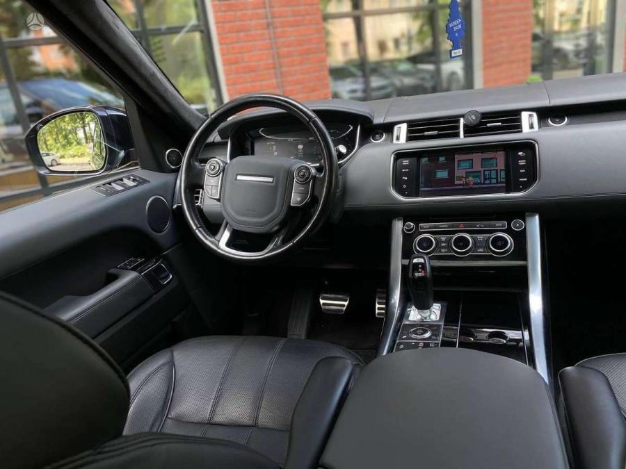 Grey Land Rover Range Rover Sport 2015 in Klaipeda, with an engine capacity of 5.00 L and mileage of 192 thousand km for 19900 €, photo 18 on AUTOMOTO.COM.LV