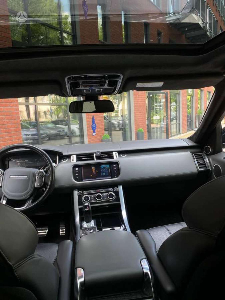Grey Land Rover Range Rover Sport 2015 in Klaipeda, with an engine capacity of 5.00 L and mileage of 192 thousand km for 19900 €, photo 19 on AUTOMOTO.COM.LV
