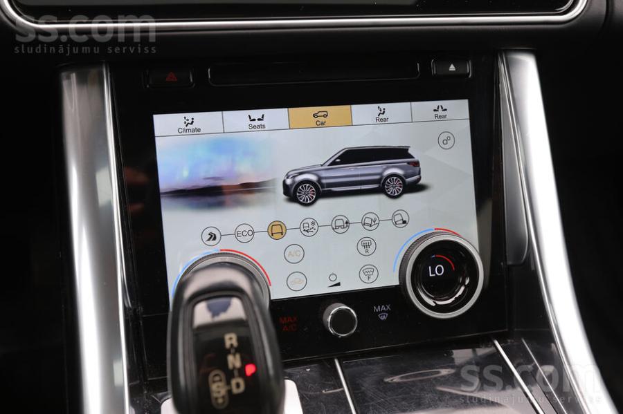 Pelēks Land Rover Range Rover Sport 2016 Rīga, ar dzinēja tilpumu 3.00 L un nobraukumu 157 tūkst. km par 18500 €, foto 16 vietnē AUTOMOTO.COM.LV