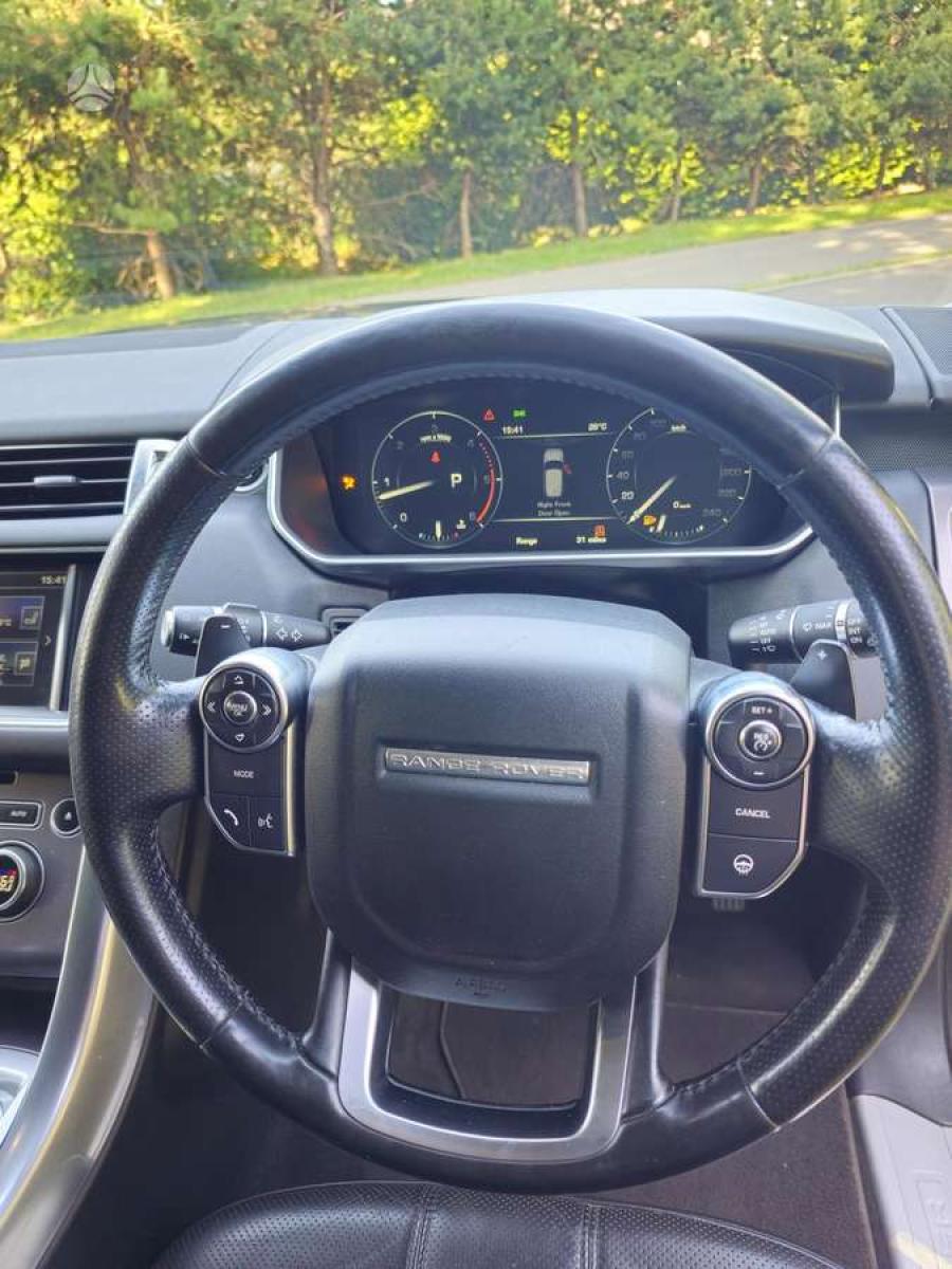 Pelēks Land Rover Range Rover Sport 2016 Kauņa, ar dzinēja tilpumu 2.99 L un nobraukumu 200 tūkst. km par 9200 €, foto 15 vietnē AUTOMOTO.COM.LV