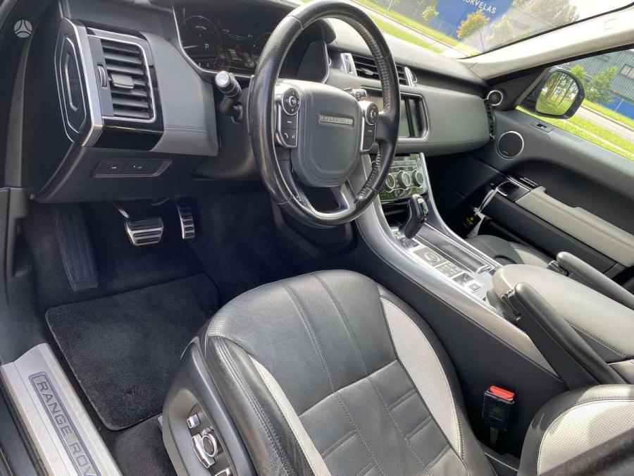 Pelēks Land Rover Range Rover Sport 2016 Panevēža, ar dzinēja tilpumu 4.37 L un nobraukumu 193 tūkst. km par 19200 €, foto 9 vietnē AUTOMOTO.COM.LV