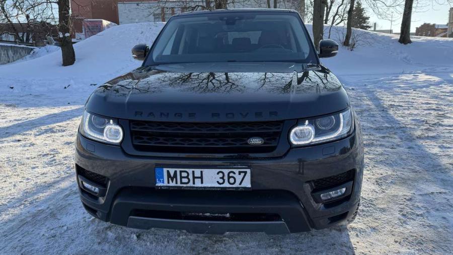 Grey Land Rover Range Rover Sport 2017 in Panevezys, with an engine capacity of 2.99 L and mileage of 197 thousand km for 22300 €, photo 2 on AUTOMOTO.COM.LV
