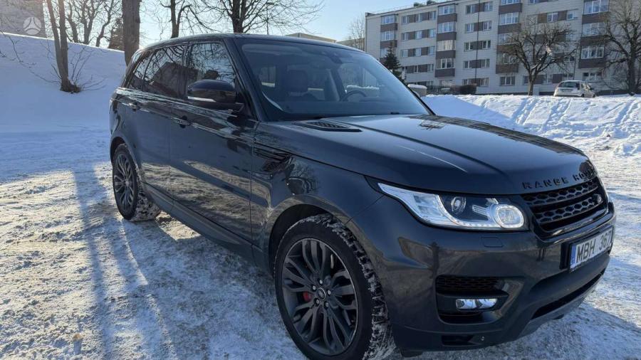 Grey Land Rover Range Rover Sport 2017 in Panevezys, with an engine capacity of 2.99 L and mileage of 197 thousand km for 22300 €, photo 3 on AUTOMOTO.COM.LV