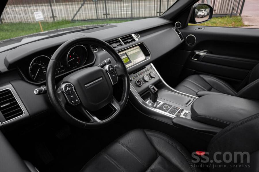 Grey Land Rover Range Rover Sport 2018 in Riga, with an engine capacity of 2.00 L and mileage of 240 thousand km for 21500 €, photo 11 on AUTOMOTO.COM.LV