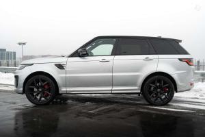 Pelēks Land Rover Range Rover Sport 2018 Viļņa, ar dzinēja tilpumu 5.00 L un nobraukumu 205 tūkst. km par 39990 €, foto 5 vietnē AUTOMOTO.COM.LV