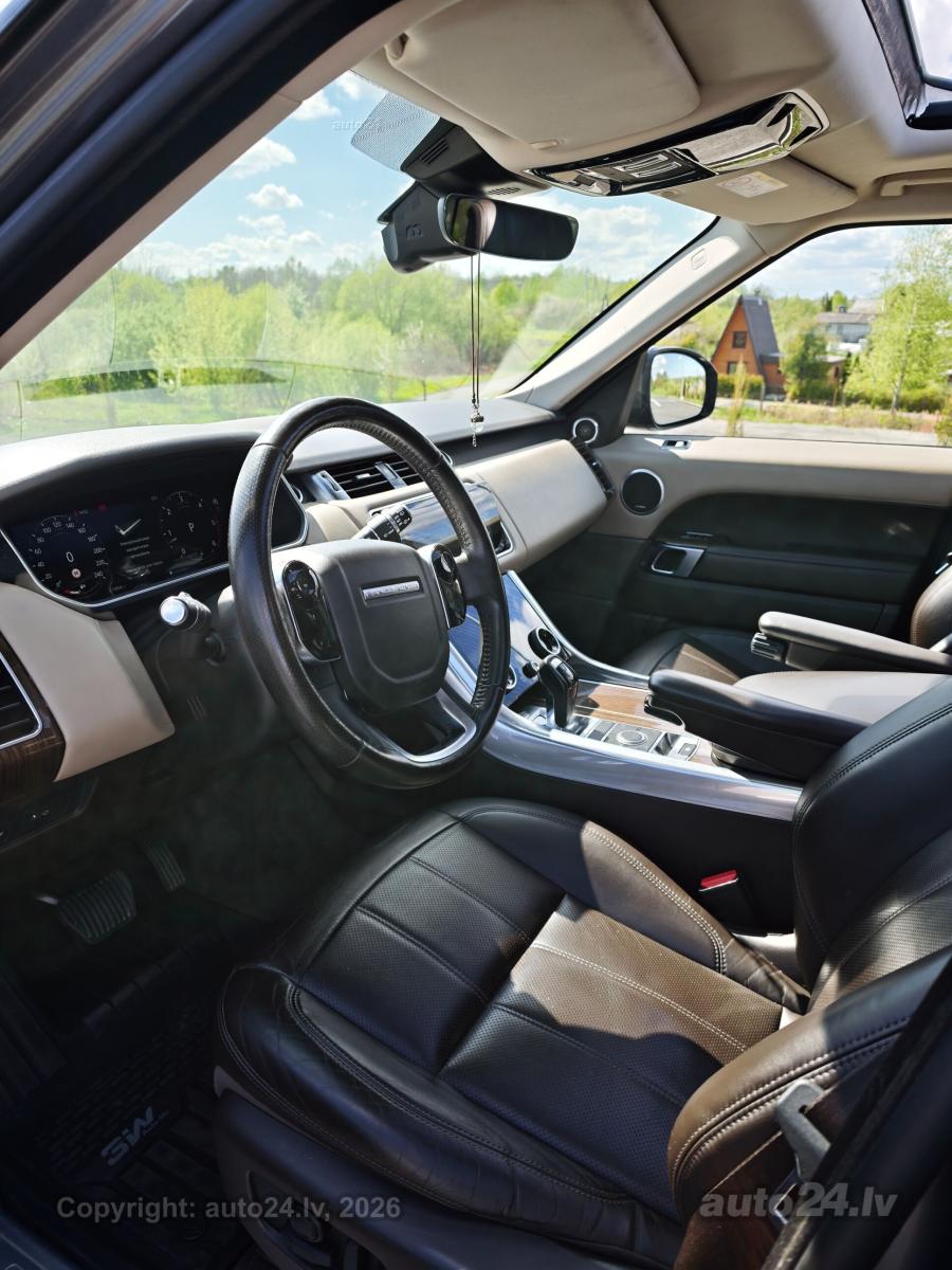 Grey Land Rover Range Rover Sport 2018 in Narva, with an engine capacity of 3.00 L and mileage of 212 thousand km for 35000 €, photo 12 on AUTOMOTO.COM.LV