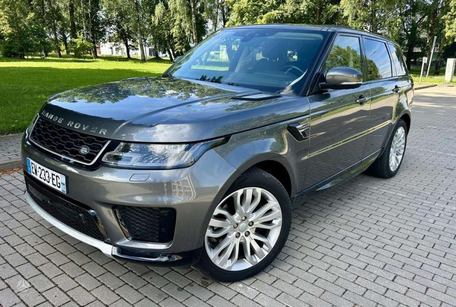 Grey Land Rover Range Rover Sport 2018 in Taurage, with an engine capacity of 2.00 L and mileage of 140 thousand km for 20700 €, photo 1 on AUTOMOTO.COM.LV