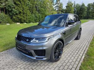 Pelēks Land Rover Range Rover Sport 2018 Telšiai, ar dzinēja tilpumu 2.99 L un nobraukumu 218 tūkst. km par 23500 €, foto  vietnē AUTOMOTO.COM.LV