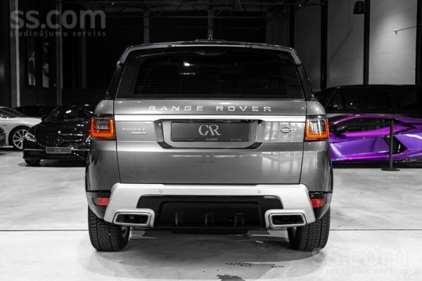Pelēks Land Rover Range Rover Sport 2018 Rīga, ar dzinēja tilpumu 3.00 L un nobraukumu 47 tūkst. km par 34900 €, foto 6 vietnē AUTOMOTO.COM.LV