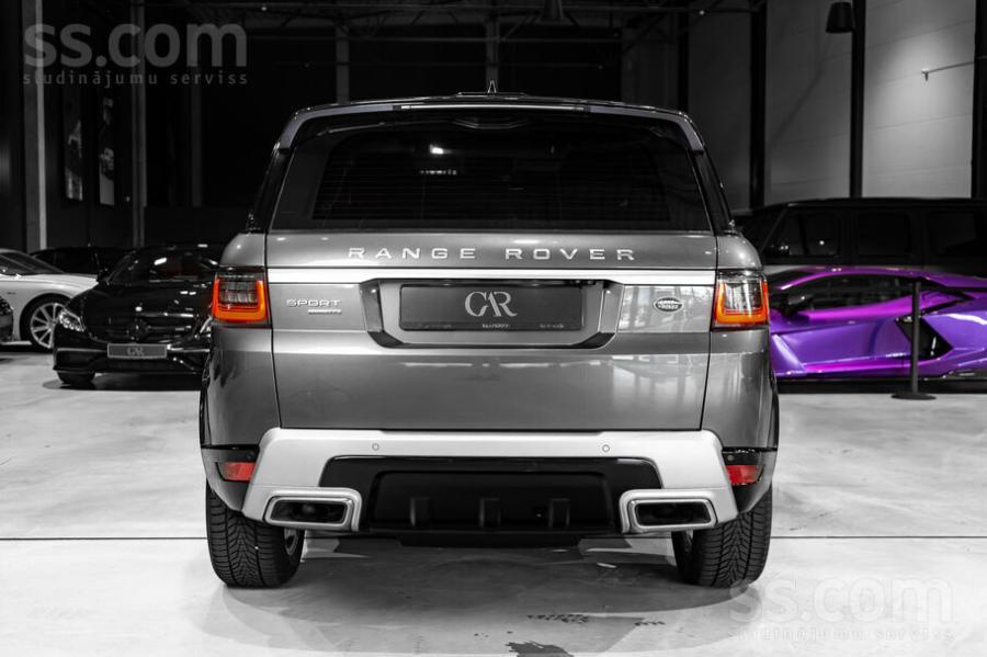 Pelēks Land Rover Range Rover Sport 2018 Rīga, ar dzinēja tilpumu 3.00 L un nobraukumu 47 tūkst. km par 34900 €, foto 6 vietnē AUTOMOTO.COM.LV