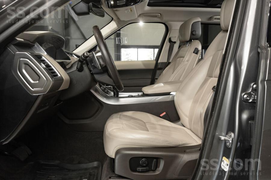 Pelēks Land Rover Range Rover Sport 2018 Rīga, ar dzinēja tilpumu 3.00 L un nobraukumu 47 tūkst. km par 34900 €, foto 9 vietnē AUTOMOTO.COM.LV