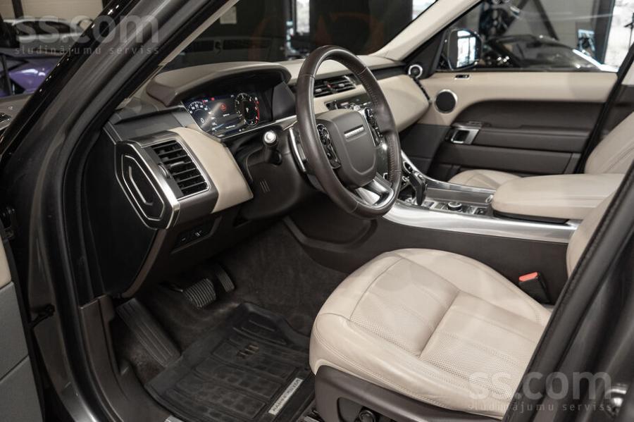 Pelēks Land Rover Range Rover Sport 2018 Rīga, ar dzinēja tilpumu 3.00 L un nobraukumu 47 tūkst. km par 34900 €, foto 10 vietnē AUTOMOTO.COM.LV