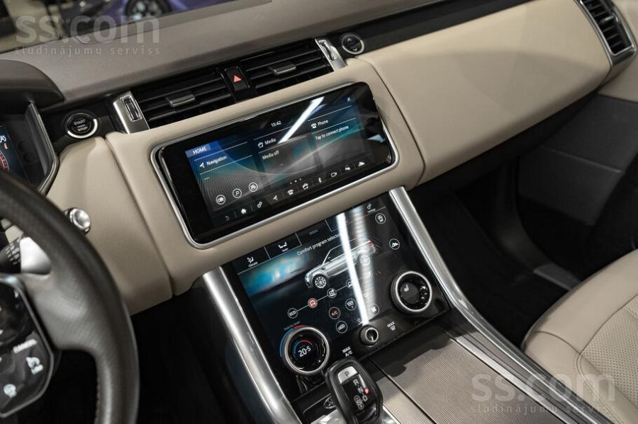Pelēks Land Rover Range Rover Sport 2018 Rīga, ar dzinēja tilpumu 3.00 L un nobraukumu 47 tūkst. km par 34900 €, foto 25 vietnē AUTOMOTO.COM.LV