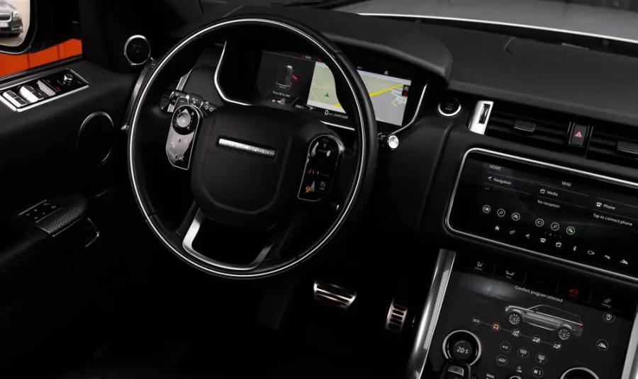 Grey Land Rover Range Rover Sport 2019 in Jelgava, with an engine capacity of 3.00 L and mileage of 321 thousand km for 21500 €, photo 35 on AUTOMOTO.COM.LV