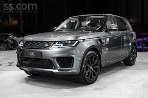 Pelēks Land Rover Range Rover Sport 2019 Rīga, ar dzinēja tilpumu 3.00 L un nobraukumu 136 tūkst. km par 26350 €, foto  vietnē AUTOMOTO.COM.LV