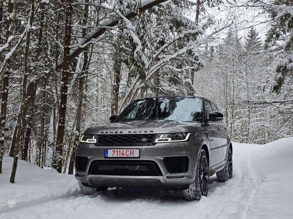Grey Land Rover Range Rover Sport 2020 in Alytus, with an engine capacity of 5.00 L and mileage of 64 thousand km for 42490 €, photo 1 on AUTOMOTO.COM.LV
