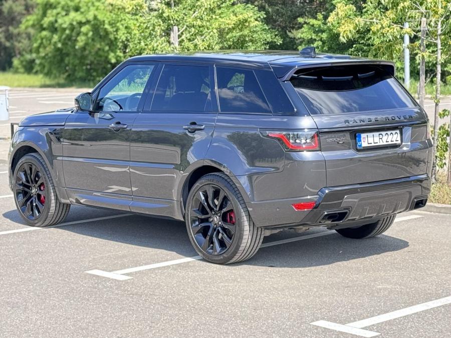 Grey Land Rover Range Rover Sport 2020 in Vilnius, with an engine capacity of 3.00 L and mileage of 82 thousand km for 39000 €, photo 6 on AUTOMOTO.COM.LV