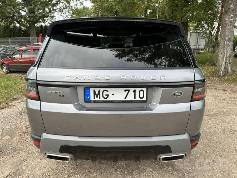 Pelēks Land Rover Range Rover Sport 2020 Rīga, ar dzinēja tilpumu 3.00 L un nobraukumu 99 tūkst. km par 28500 €, foto 5 vietnē AUTOMOTO.COM.LV