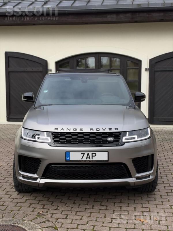 Pelēks Land Rover Range Rover Sport 2020 Rīga, ar dzinēja tilpumu 3.00 L un nobraukumu 196 tūkst. km par 35500 €, foto  vietnē AUTOMOTO.COM.LV