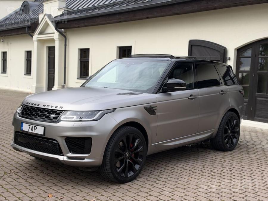 Pelēks Land Rover Range Rover Sport 2020 Rīga, ar dzinēja tilpumu 3.00 L un nobraukumu 196 tūkst. km par 35500 €, foto 3 vietnē AUTOMOTO.COM.LV