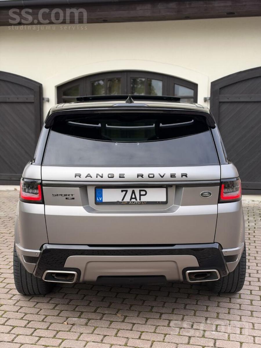 Pelēks Land Rover Range Rover Sport 2020 Rīga, ar dzinēja tilpumu 3.00 L un nobraukumu 196 tūkst. km par 35500 €, foto 6 vietnē AUTOMOTO.COM.LV