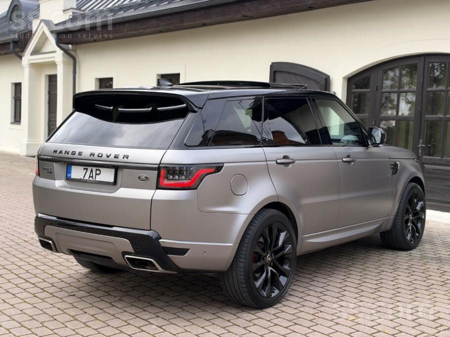 Pelēks Land Rover Range Rover Sport 2020 Rīga, ar dzinēja tilpumu 3.00 L un nobraukumu 196 tūkst. km par 35500 €, foto 7 vietnē AUTOMOTO.COM.LV