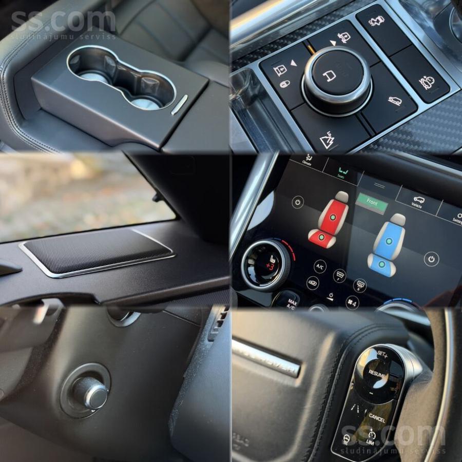 Pelēks Land Rover Range Rover Sport 2020 Rīga, ar dzinēja tilpumu 3.00 L un nobraukumu 196 tūkst. km par 35500 €, foto 21 vietnē AUTOMOTO.COM.LV