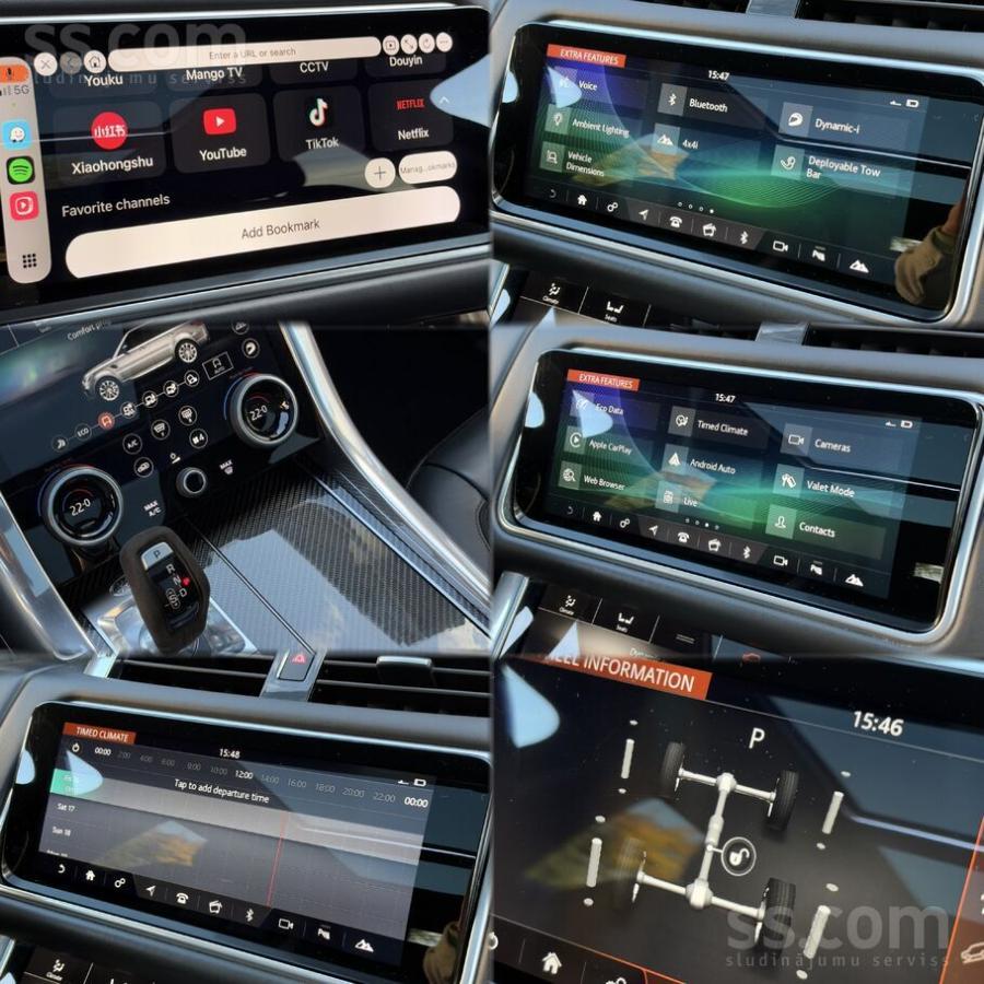 Pelēks Land Rover Range Rover Sport 2020 Rīga, ar dzinēja tilpumu 3.00 L un nobraukumu 196 tūkst. km par 35500 €, foto 24 vietnē AUTOMOTO.COM.LV