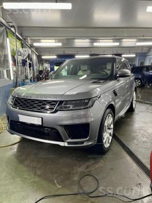 Grey Land Rover Range Rover Sport 2021 in Riga, with an engine capacity of 3.00 L and mileage of 175 thousand km for 39900 €, photo  on AUTOMOTO.COM.LV